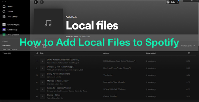 Spotify Local Files How To Add Local Files To Spotify AudBite