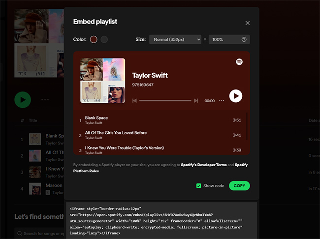 Embed Spotify Playlist On Website Notion Included AudBite